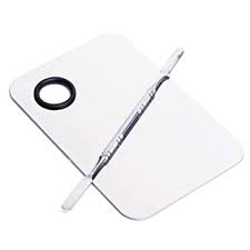 Código SA para Set de paleta y espátula de maquillaje de acero inoxidable